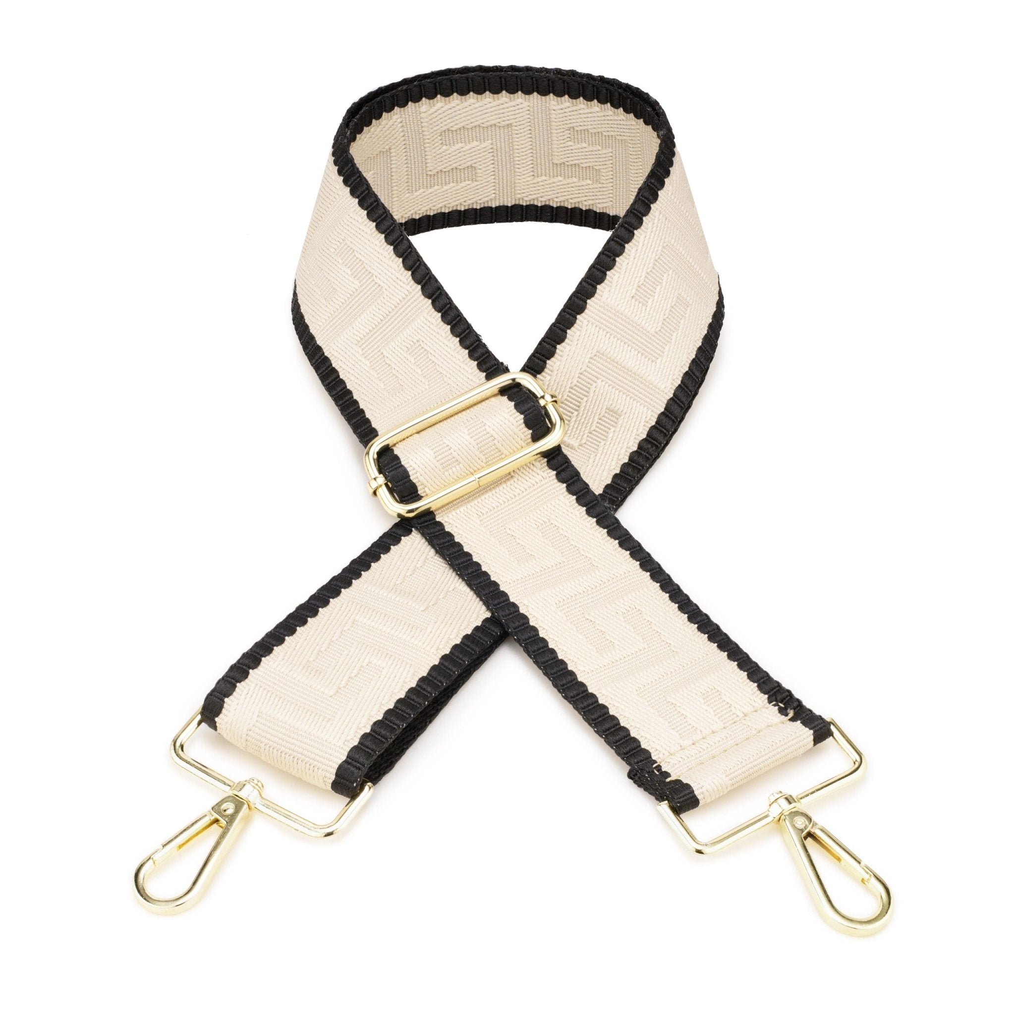 Hi Ho + Co Adjustable Bag Strap – Off White/Gold - Women's | Stella ...