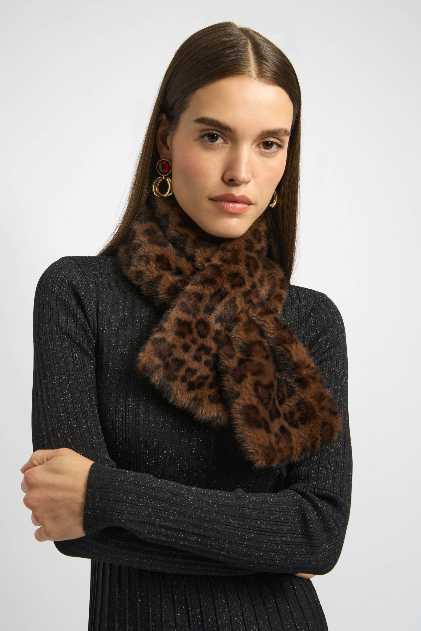 Joseph Ribkoff Faux Fur Pull–Through Scarf - Women's | Stella Rose ...