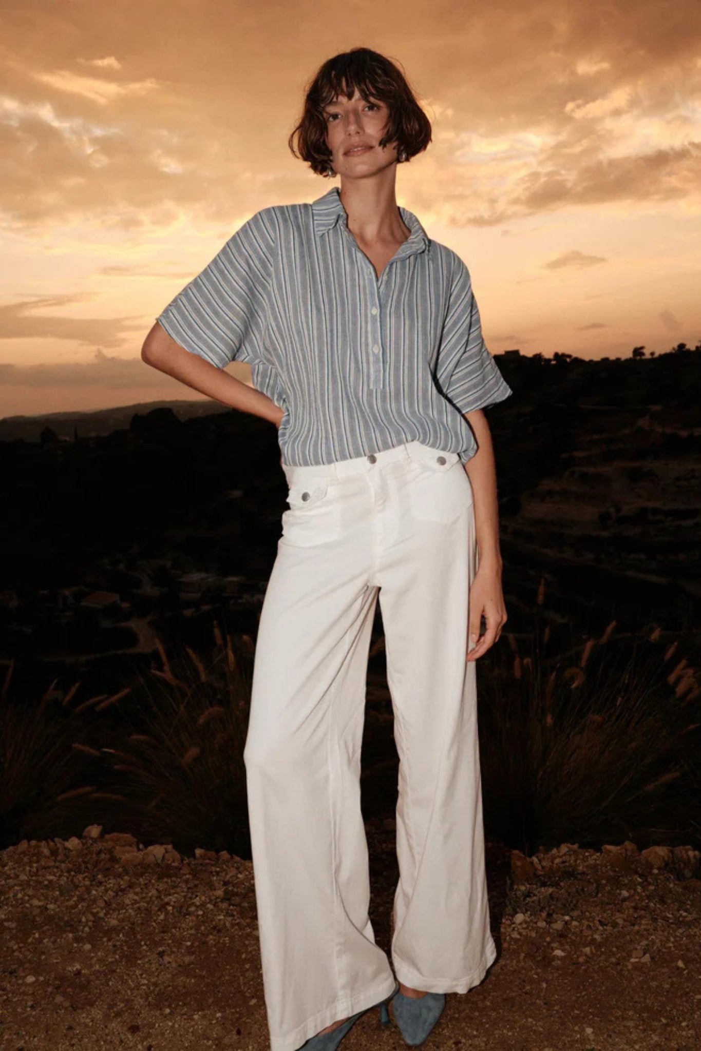 MOS MOSH Lowana Friz Stripe Blouse, Regatta 171670, Womens | Stella Rose – STELLA ROSE FASHIONS